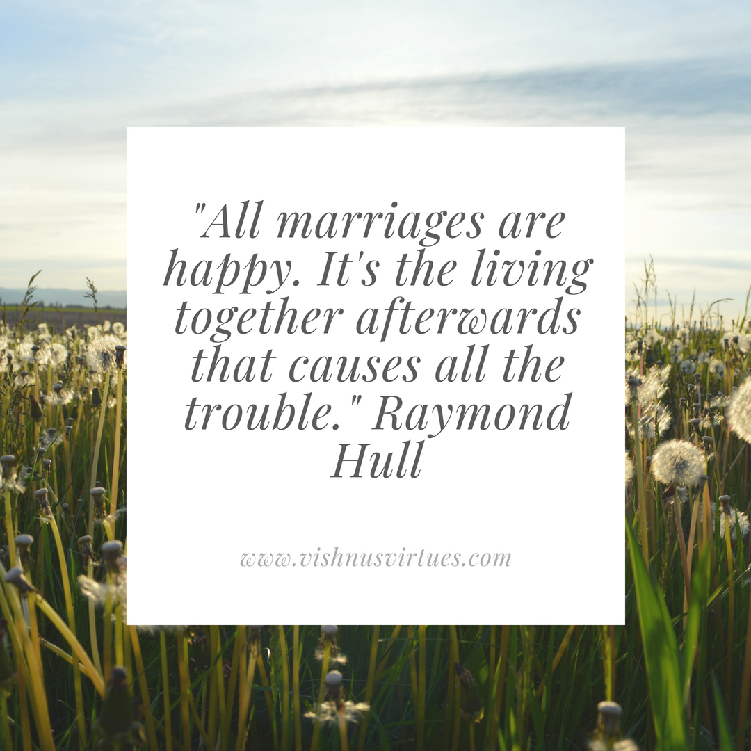How to Stay Married (even after the wedding) | Vishnu's Virtues